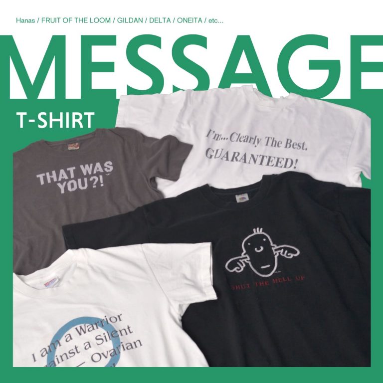 メッセージTシャツが続々入荷！ - 古着屋JAM WEB